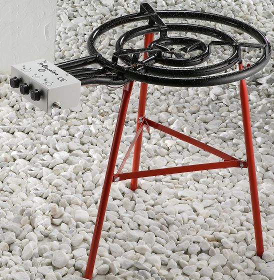 Réchaud à Paella pro pour intérieur 80cm au gaz Garcima